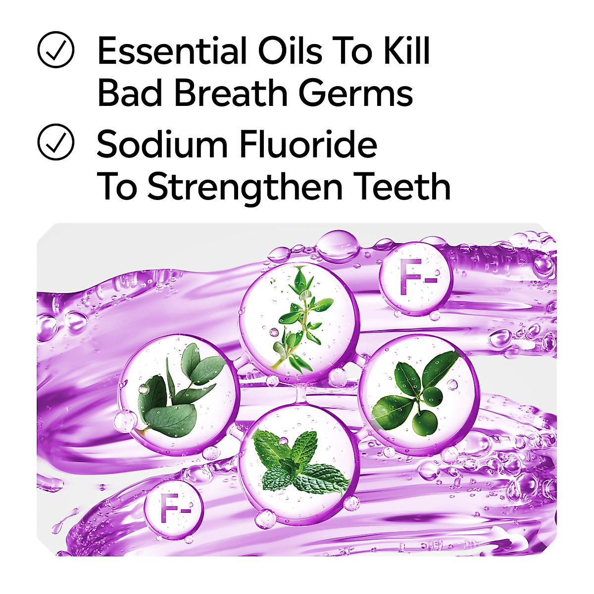 Listerine Total Care Anticavity Fluoride Mouthwash, 6 Benefits in 1 Oral Rinse Helps Kill 99% of Bad Breath Germs, Prevents Cavities, Strengthens Teeth, ADA-Accepted, Fresh Mint, 1 L
