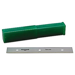 Unger TR15 ErgoTec Glass Scraper Replacement Blades, 6" Double-Edge, 25 Per Pack