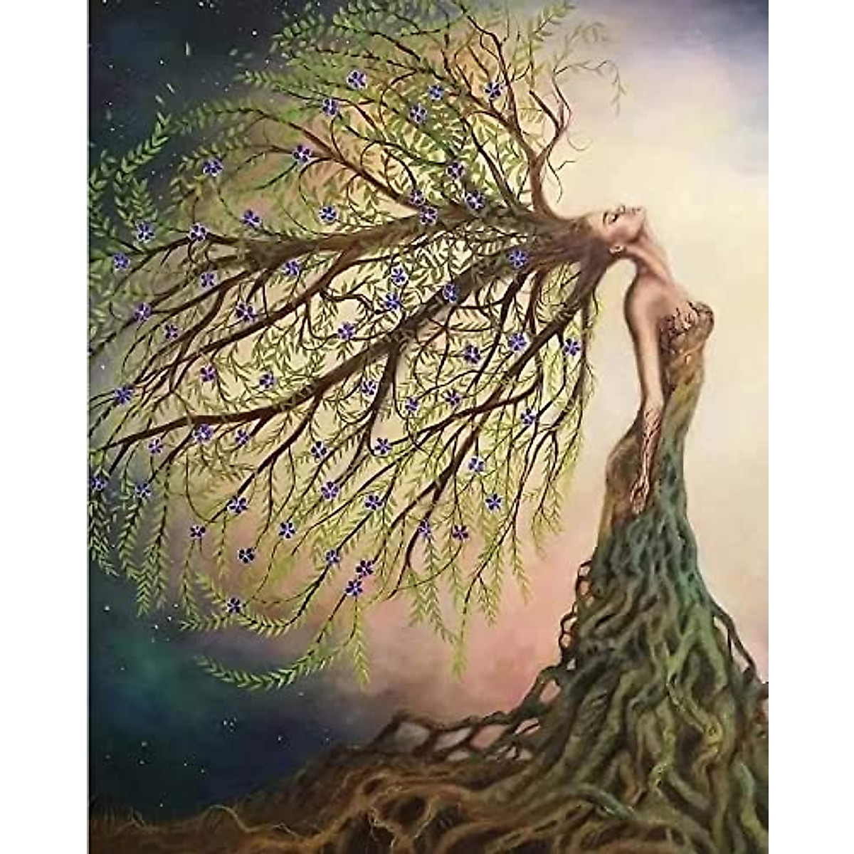 HKLIOPU Stamped Cross Stitch Kits for Adults,11CT 3 Strands Full Range of Counted Needlepoint Kits - Embroidery Patterns Art Crafts for Wall Decor 15.7 ×19.7in