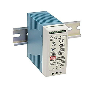 DIN Type Security Power Supply 59.34W DRC-60A Meanwell AC-DC SMPS DRC-60 Series MEAN WELL Switching Power Supply