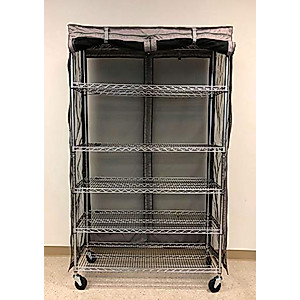 Formosa Covers Storage Shelving Unit Cover fits Racks 48" Wx18 Dx72 H Netting (Cover only)