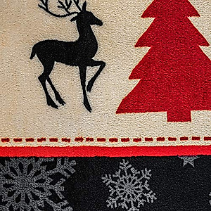 Infinity Republic Christmas Snowflake Super Plush Blanket - 50x60 Soft Throw Blanket - Perfect for Cuddle Season & Holiday Gifts!