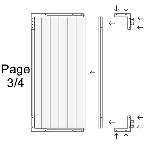 Nuvo Iron PRO6 (Pro 6) Gate Frame, 6 Standard Fence Board Wide x 6’ Long, Black, 6 Foot