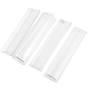 Clear Plastic Box Divider Strip Partition Plate 9.3cmx2.2cmx0.3cm 5pcs