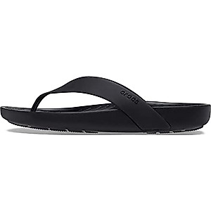 Crocs Women's Splash Flip Flops, Black, 7