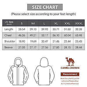 CAMEL Men's Winter Ski Jackets Waterproof Snow Coat with Hood Mountain Windproof Rain Jacket