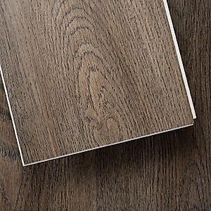 Lucida Surfaces Luxury Vinyl Flooring | Interlocking Flooring for DIY Installation | 10 Wood-Look Planks | CliCore | 24.5 Sq. Feet (10, Bark, 10 Planks)