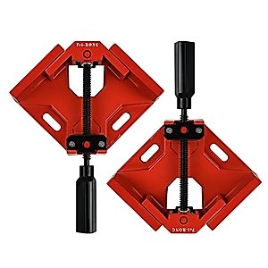 Woodworking Tools, Corner Clamps for Woodworking Corner Clamp Handle Right Angle Clamp 2pcs Degree Aluminum Alloy Adjustable Swing Jaw For Door Boxes Photo Framing Tools for Men Christmas Gifts