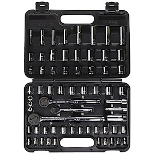 Pittsburgh 64 Piece 1/4, 3/8 and 1/2 Socket Set