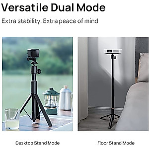 XGIMI Projector Stand, Portable Telescopic Floor Tripod Support Horizon /Horizon Pro/Elfin/Halo/MOGO PRO and Other Brand Projectors,360°Free Rotation