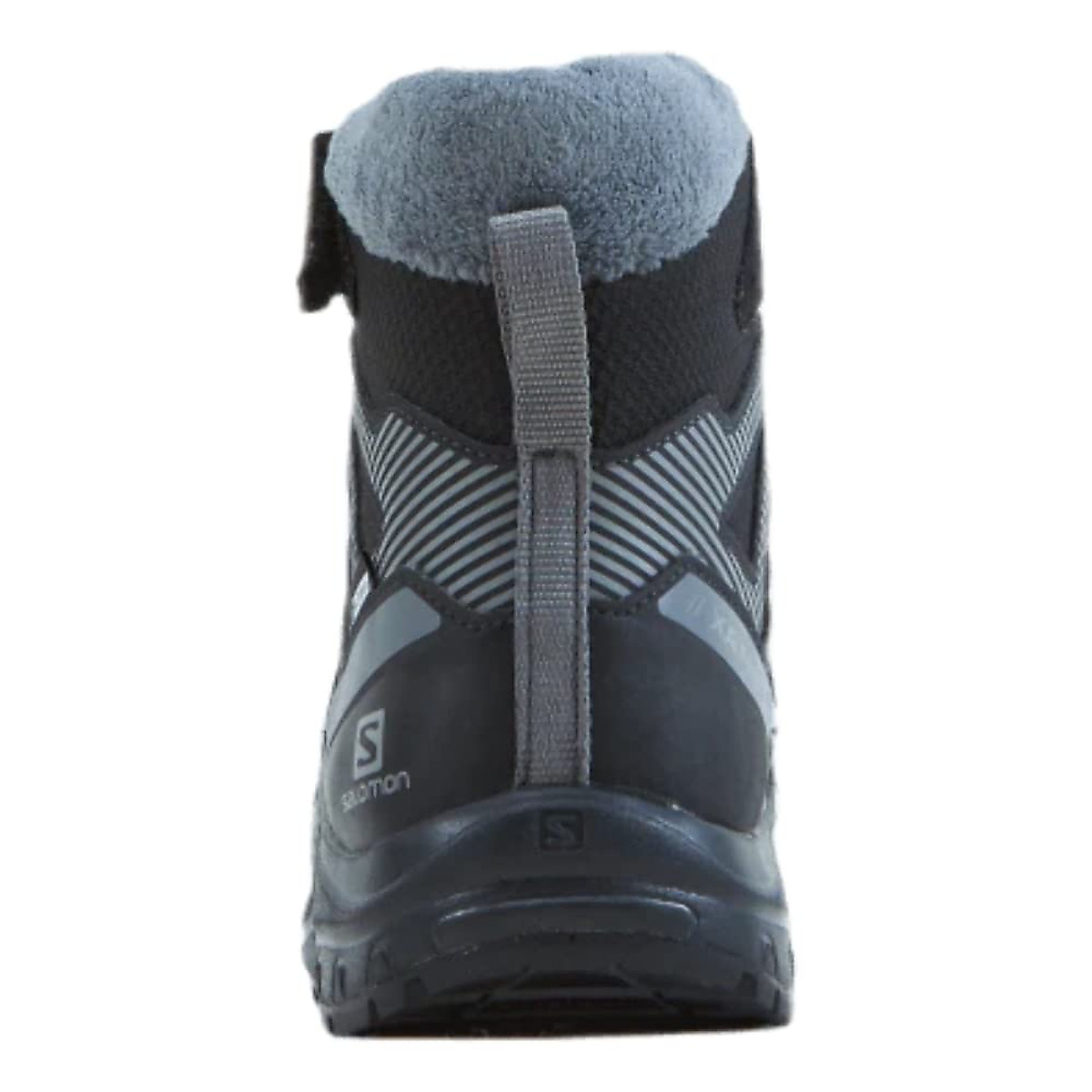 Salomon Kids XA PRO V8 CLIMASALOMON Waterproof Winter Boots Snow, Black/Phantom/Quiet Shade, 1 US Unisex Little