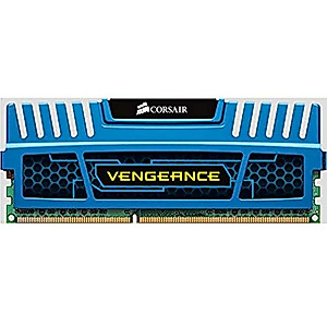 Corsair CMZ4GX3M1A1600C9B Vengeance Blue 4GB (1x4GB) DDR3 1600 MHz (PC3 12800) Desktop Memory 1.5V