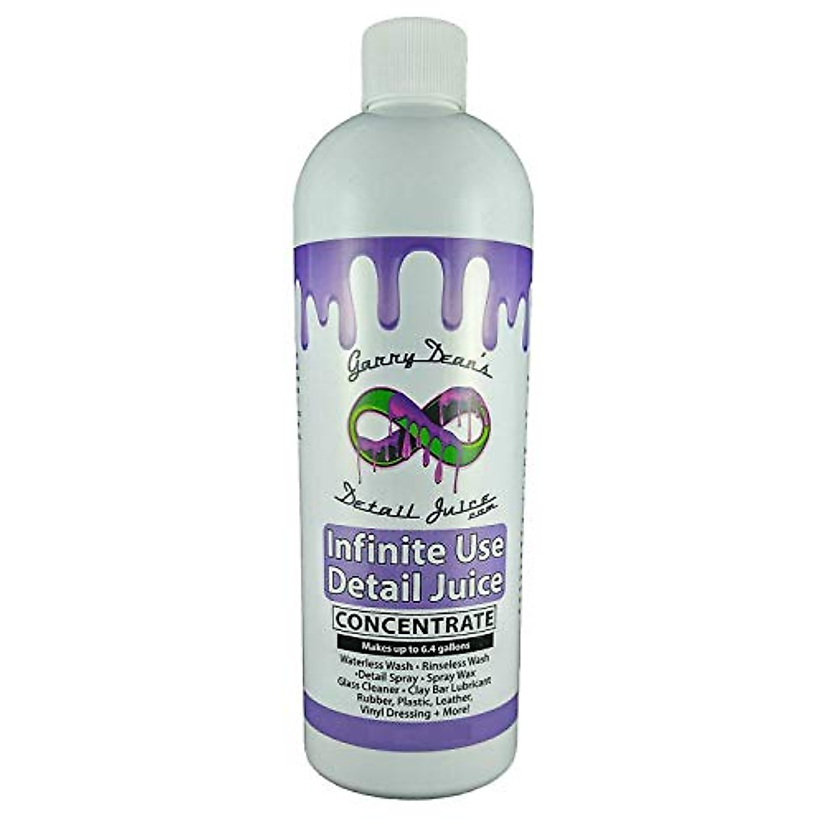Detail Juice Garry Dean's Infinite Use Concentrate Automotive Detailing Supplies Waterless Wash, Water Softener, Detail Spray, Spray Wax (16 oz)