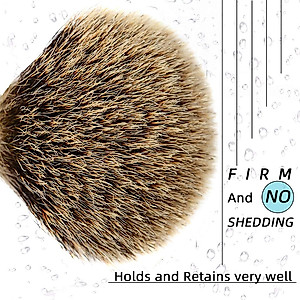 Grandslam Shaving Bowl and Brush Kit, Stainless Steel Shaving Bowl With Lid, Badger Hiar Shaving Brush, Wide Mouth, Shaving Kit For Men