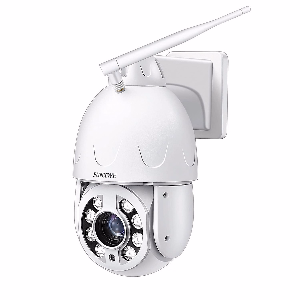 Funxwe 5MP 30X Optical Zoom WiFi Security PTZ Camera ​Wireless Wired CCTV Surveillance with Onvif Two Way Audio, Motion Detection Auto Tracking, Color Night Vision 330ft