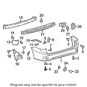 Rexka 30pcs Bumper Cover Rocker Molding Splash Shield Screw for Toyota 90159-60525 Avalon Camry Highlander Sienna Venza