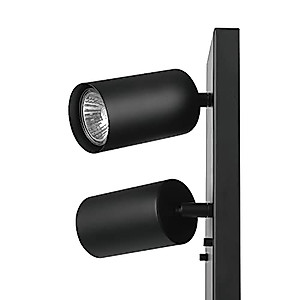 Globe Electric 51845 2-Light Plug-in or Hardwire Wall Sconce, Matte Black, in-Line On/Off Switch, Wall Lighting, Wall Lights for Bedroom, Kitchen Sconces Wall Lighting, Home Décor, Bulb Not Included