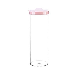 UPKOCH Food Storage Container Airtight Snack Bin with Lids Pantry Kitchen Container for Spaghetti Noodle Pasta(Pink)