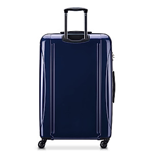 DELSEY Paris Helium Aero Hardside Expandable Luggage with Spinner Wheels, Blue Cobalt, Checked-Large 29 Inch