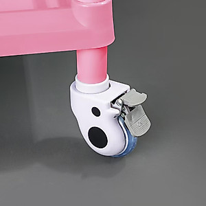 Rolling Utility Cart,Qiwey Medical Utility Cart with Drawers,3-Tier Esthetician Cart with Wheelsfor Beauty Salon SPA Commercial Hospital Office Lab Cart White