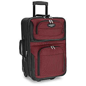 Travel Select Unisex-Adult Amsterdam Expandable Rolling Upright Luggage, Burgundy, Carry-on 21-Inch