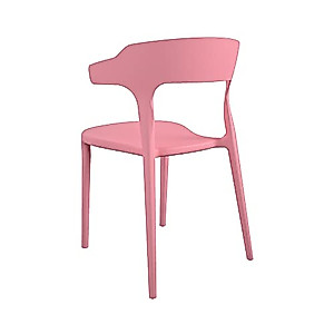 Novogratz Poolside Collection, Felix Stacking Dining Chairs, Indoor/Outdoor, 2-Pack, Pink