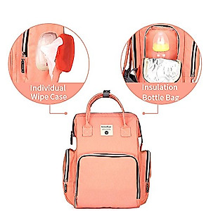 UARERISE Diaper Bag Backpack,Maternity Nappy Bag, Mummy Travel Back Pack,Large capacity Baby Care Bag