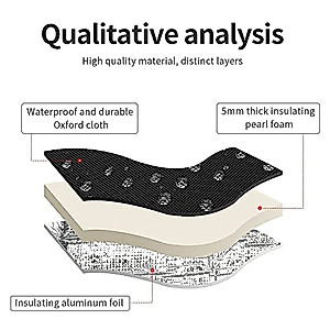 FUXINGYAO Lunch Bag, Reusable Lunch Tote, Lunch Box for Adult Women Men, Insulated Bag Applies to Work, School, Beach or Travel(Black)