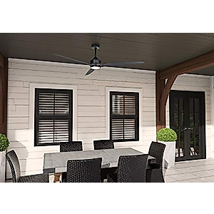 Hunter Fan Company, 50728, 72 inch Park View Matte Black Indoor / Outdoor Ceiling Fan with LED Light Kit and Handheld Remote