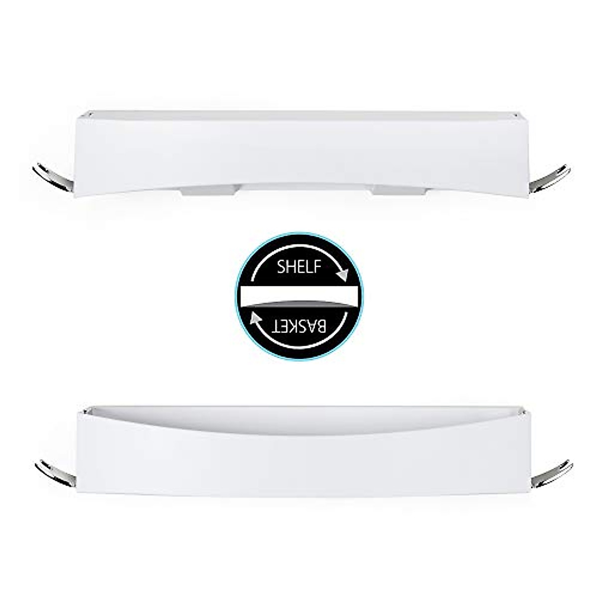 Better Living Products Clever Shower Shelf, White/Chrome