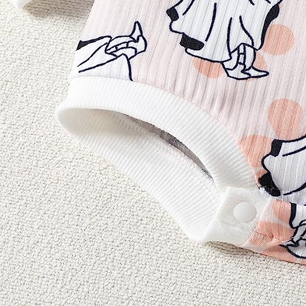 Halloween Outfit Infant Baby Girl Boy Romper Oversized Waffle Knit Sweater Bodysuit Pullover Baby Pumpkin Romper