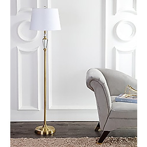 JONATHAN Y JYL2029A Harper 61" Crystal/Metal LED Floor Lamp Contemporary,Transitional,Traditional for Bedrooms, Living Room, Office, Reading, BrassGold/Clear