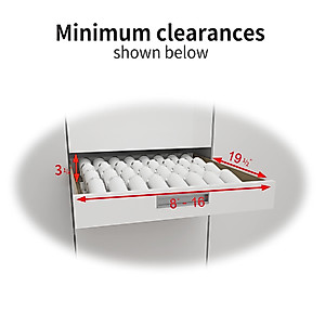 Dingelex 2 Pack Adjustable Expandable 4 Tier Acrylic Spice Rack Tray Drawer Organizer, Clear Spice Drawer Organizer Insert for Kitchen Cabinets, Expands 8’’ to 16’’