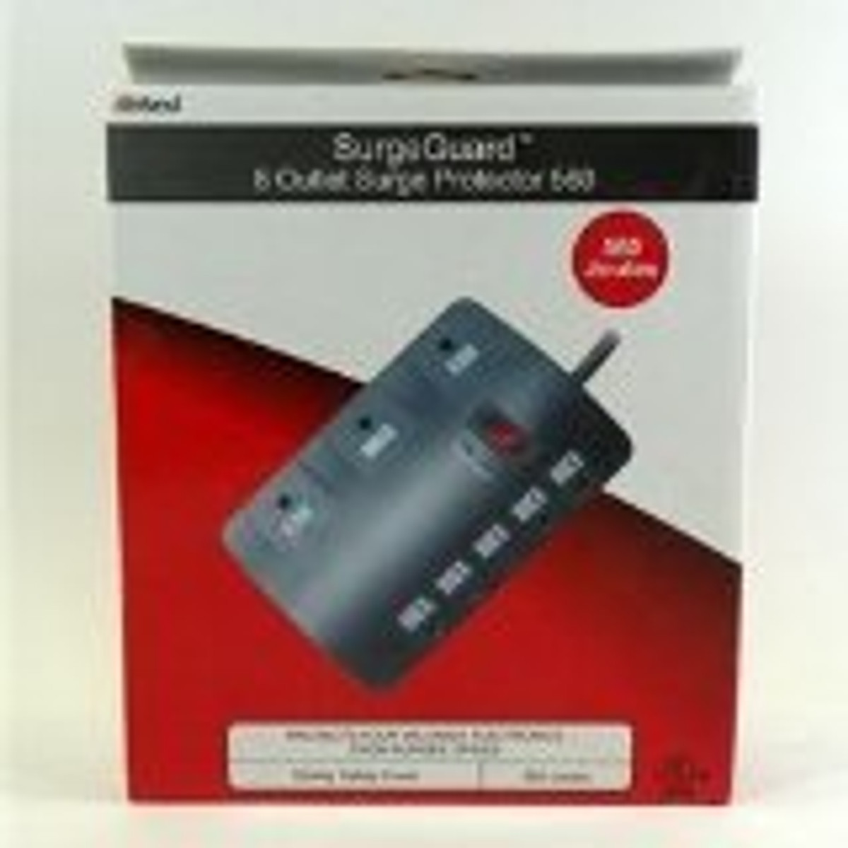 Inland 03983 6' Block Surge Protector Heavy Duty - 8 Outlets