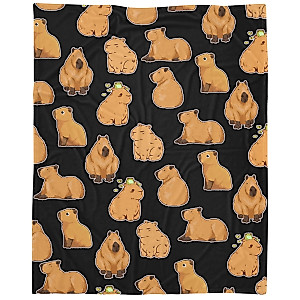 Capybaras Blanket Gift for Girls Boys Kids Animals Lovers-40x50 Inches Soft Flannel Blankets Cutes Capybara Cozy Throws Women Men, Capybaras Blanket for Couch Sofa Bedroom Camping Travel