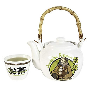 Avatar: The Last Airbender The Jasmine Dragon Tea Set - Ceramic Teapot & Tea Cup - Avatar Gift for Adults, Men, Women, Fathers Day