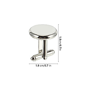 KESYOO 8Pcs Cufflinks for Men Classic French Cufflinks and Studs Set White for Men Tuxedo Business Wedding Shirts