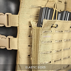 Valken Multi Rifle Mag LC Triple Pouch, Olive, Small