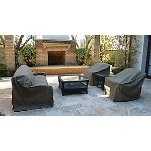 Over Sized Sofa Cover - Weatherproof Your Patio Furniture in Neutral Taupe 93.5" L x 45" D x 39" H