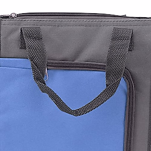 Mumusuki Insulated Reusable Grocery Bags, Widened Handle Food Delivery Bag Insulated Bag for Hot or Cold Food Delivery (blue)