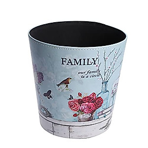 STOBAZA Pencil Sundries Litter for Size Retro Kitchen Wastebasket Bedroom Baskets Lid Rubbish Bin Office Waste Without Uncovered Home Vintage S Holder Dustbin