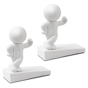 Omoojee Cute Door Stopper, 2 Pcs, Decorative Door Wedge for Home and Office Floor, Decoration Doorstop