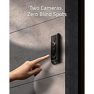eufy Security Video Doorbell S330 (Battery-Powered) add-on, Security Camera, Dual Motion Detection, Package Detection, 2K HD, Family Recognition, No Monthly Fee, Motion Only Alert