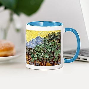 CafePress Van Gogh Olive Trees Wraparound Mug Ceramic Coffee Mug, Tea Cup 11 oz