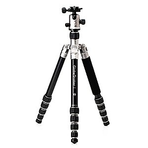 Benro MeFOTO Globetrotter Travel Tripod, Ballhead and Monopod in Titanium, 2 Series Aluminum Legs, 4 Leg Sections, Twist Leg Locks, Padded Carrying Case (BMGTATTN)