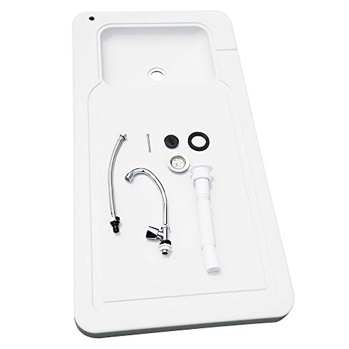 sddfor Folding Picnic Table with Sink Faucet, Portable Fish Fillet Hunting Cutting Table for Outdoor, Camping, Picnic, BBQ, Party