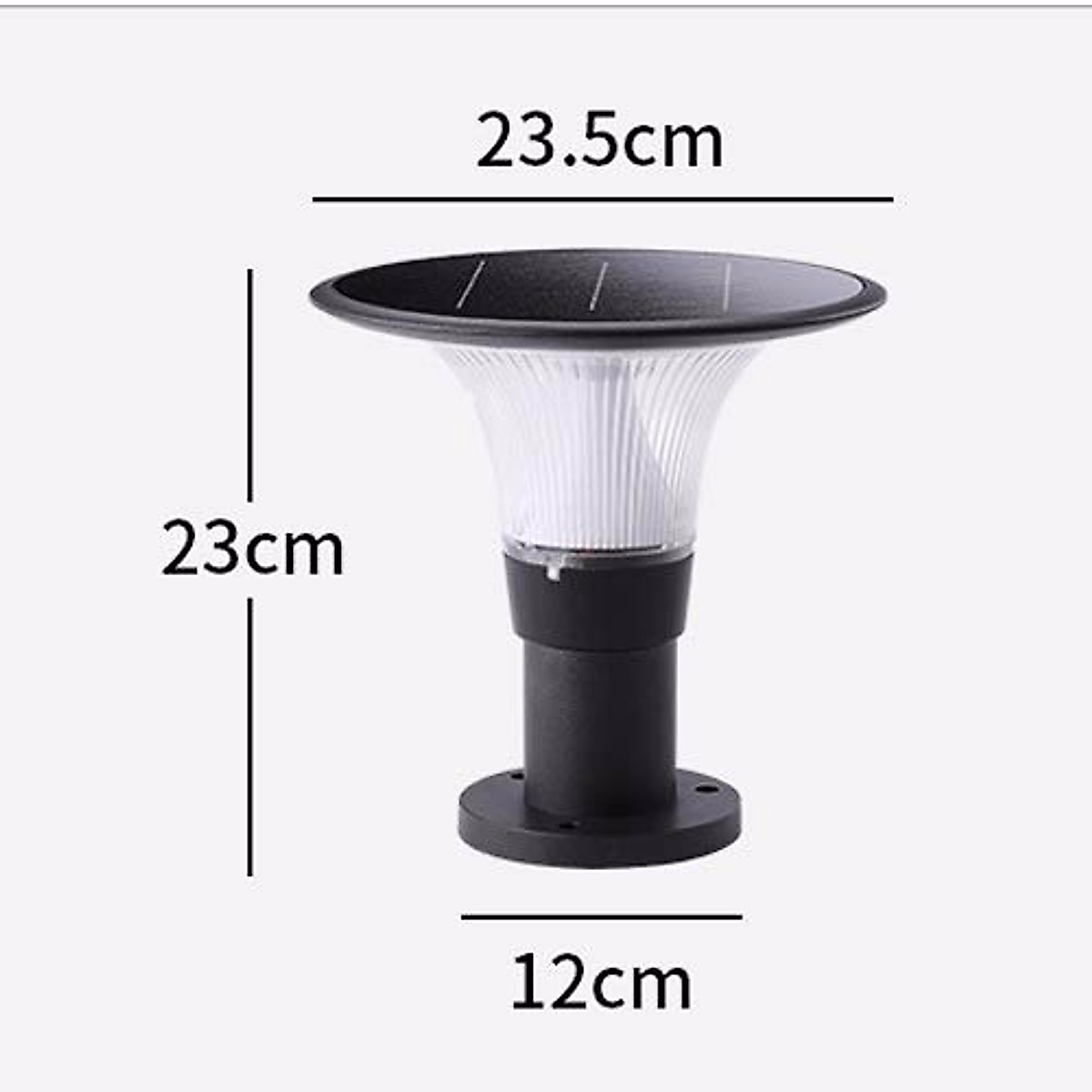 ZZYJYALG Solar Column Headlights Outdoor Super Bright Gate Pillar Lights Villa Garden Lawn Lights Home Waterproof Wall Lights, Outdoor Post Lights Dusk to Dawn Landscape Lighting