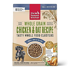 The Honest Kitchen Whole Food Clusters Small Breed Whole Grain Chicken Dry Dog Food, 4 lb Bag