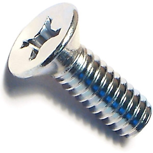 Hard-to-Find Fastener 014973289072 Phillips Flat Machine Screws, 1/4-20 x 3/4, Piece-75, zinc
