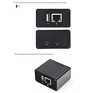 MACIMO for NanoPi NEO Development Board+Heat Sink+Metal Case Kit Allwinner H3 Core 512MB RAM Openwrt/LEDE Complete Machine
